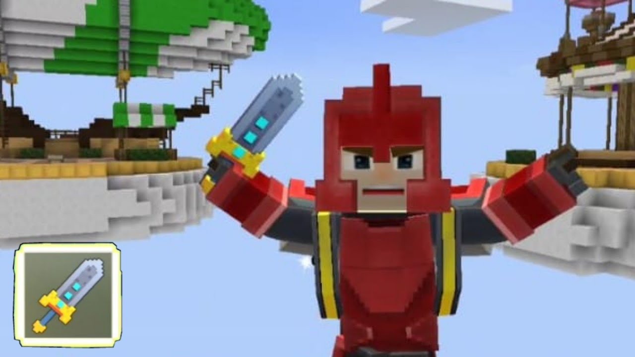 New Pixel Iron Sword in Bedwars !! (Blockman GO) - YouTube