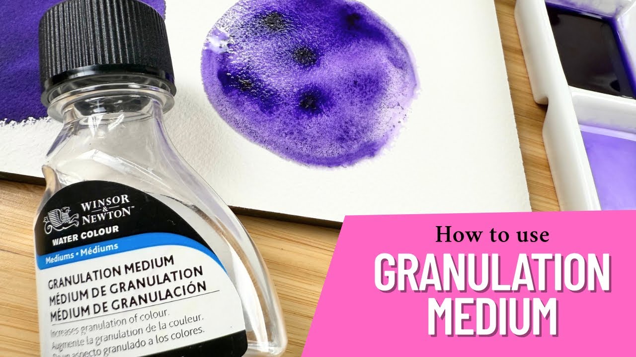 How to use Granulation Medium with Watercolor - YouTube
