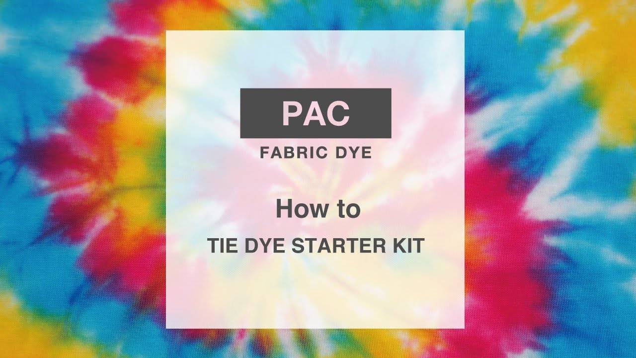 TIE DYE STARTER KIT 基本の使い方 / PAC FABRIC DYE - YouTube