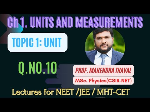 Ch1. UNITS AND MEASUREMENTS ll UNITS AND MEASUREMENTS CLASS 11 - YouTube
