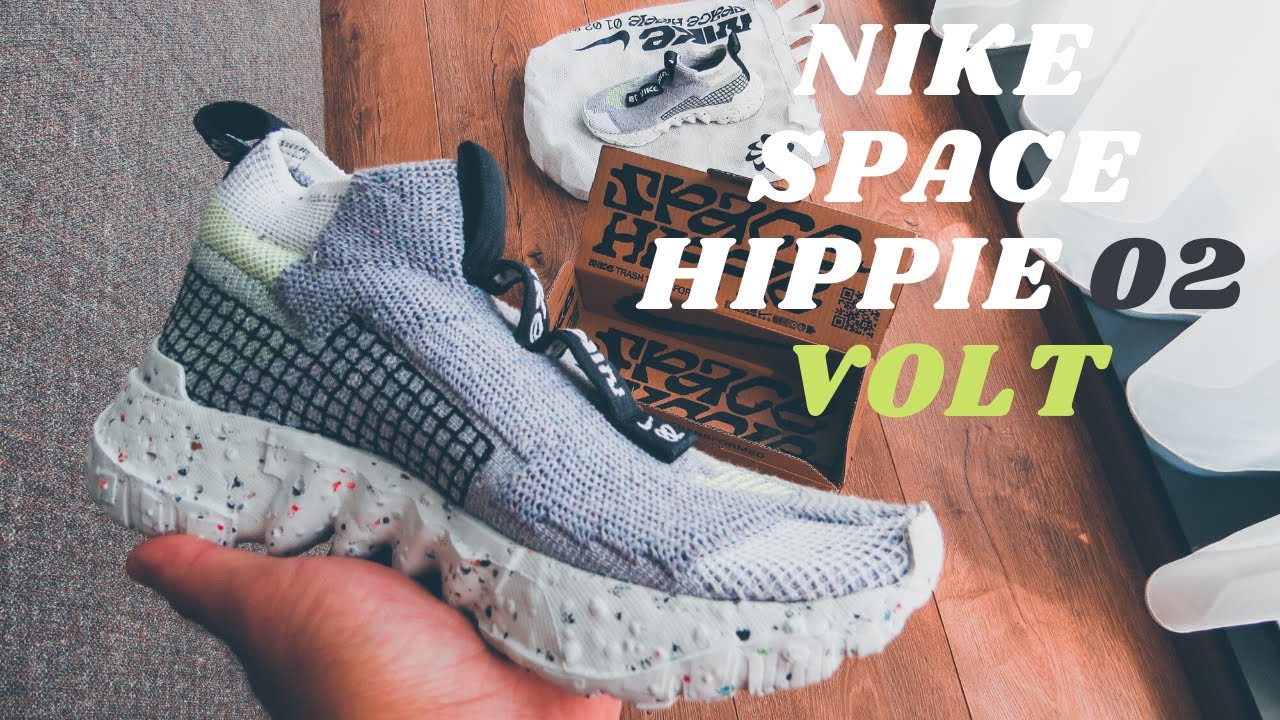 NIKE SPACE HIPPIE 02 VOLT REVIEW | TRASH SHOE !! - YouTube