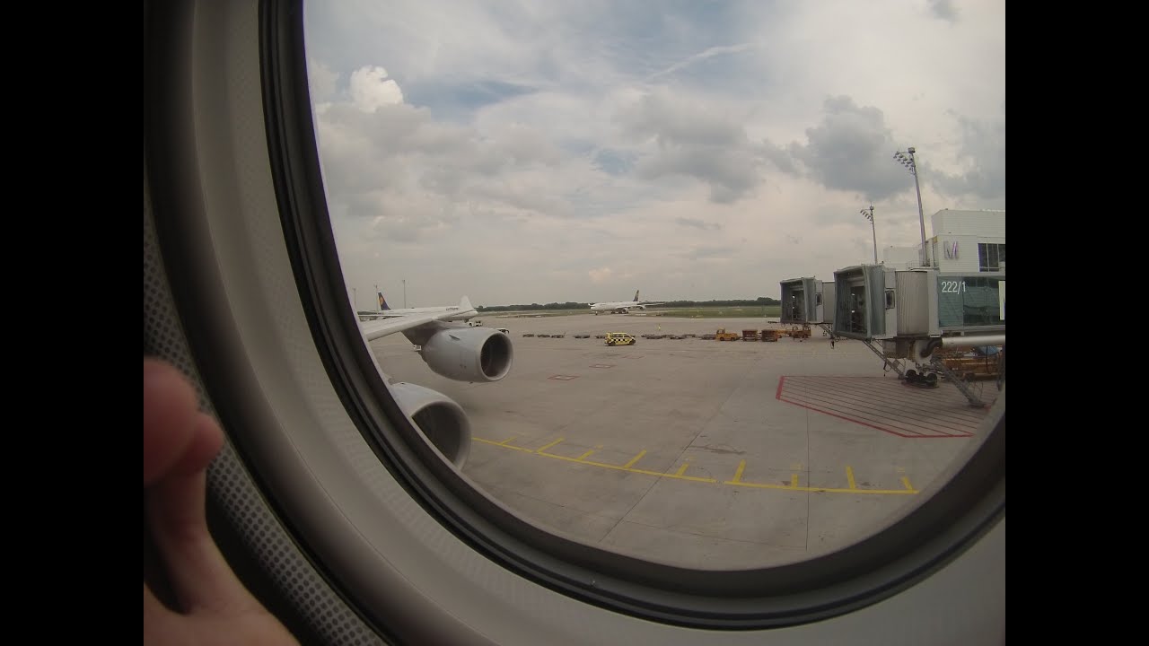 Lufthansa Airbus A340-600 Takeoff From Munich - YouTube