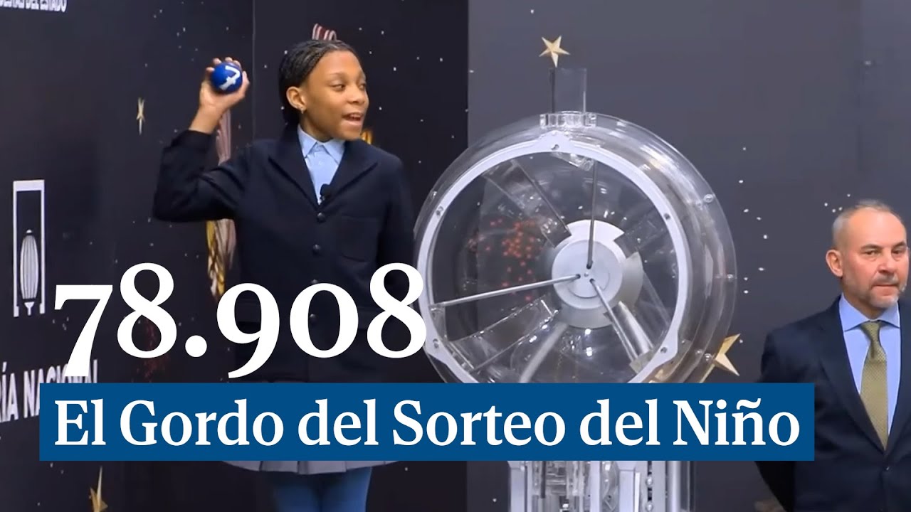 El Gordo de la Lotería del Niño: 78.908 - YouTube