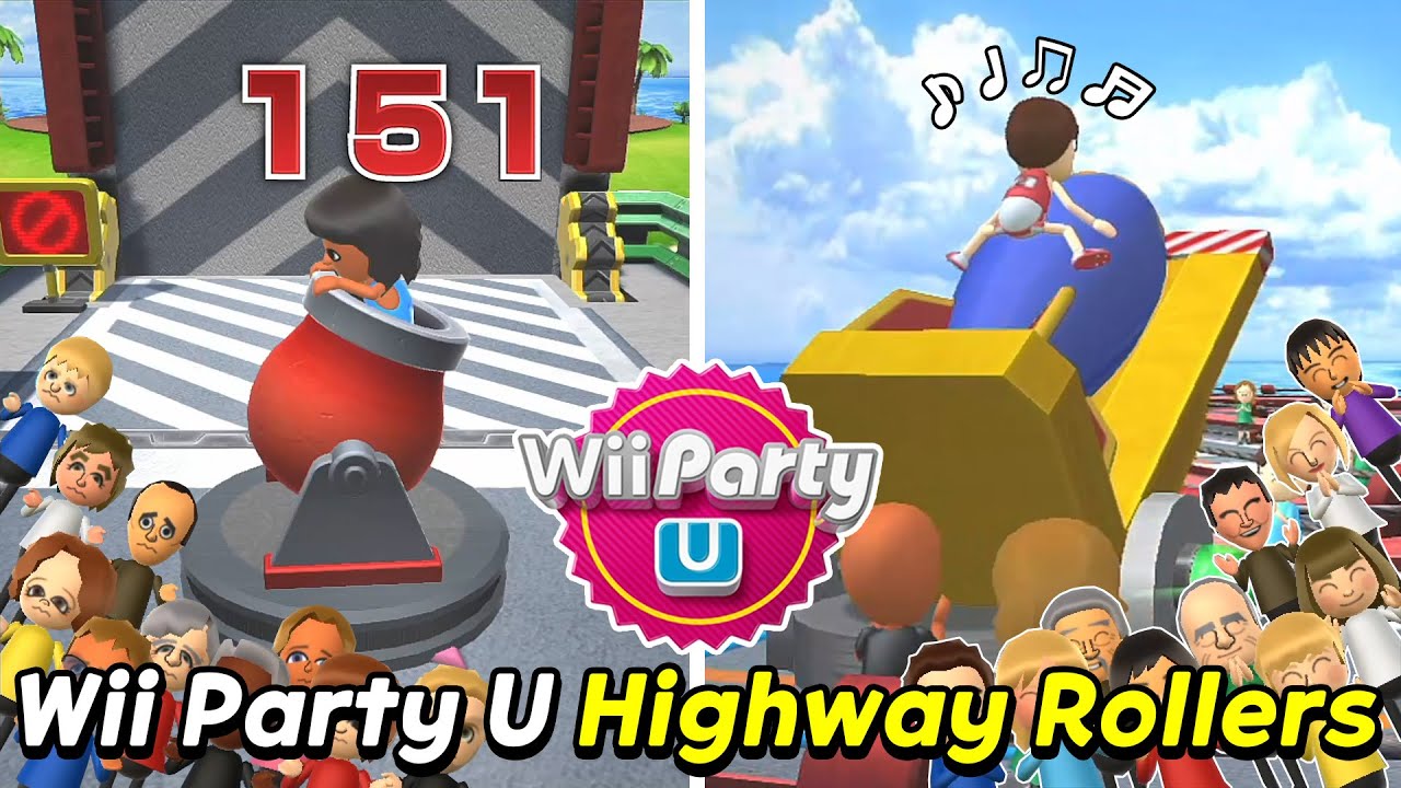 Wii Party U Highway Rollers Gameplay | Haru Vs Marius Vs Joao Vs Ilka ...