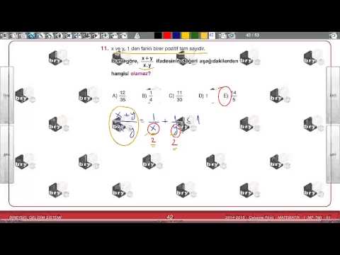 BGS Matematik 1 foy 1 test cozumleri