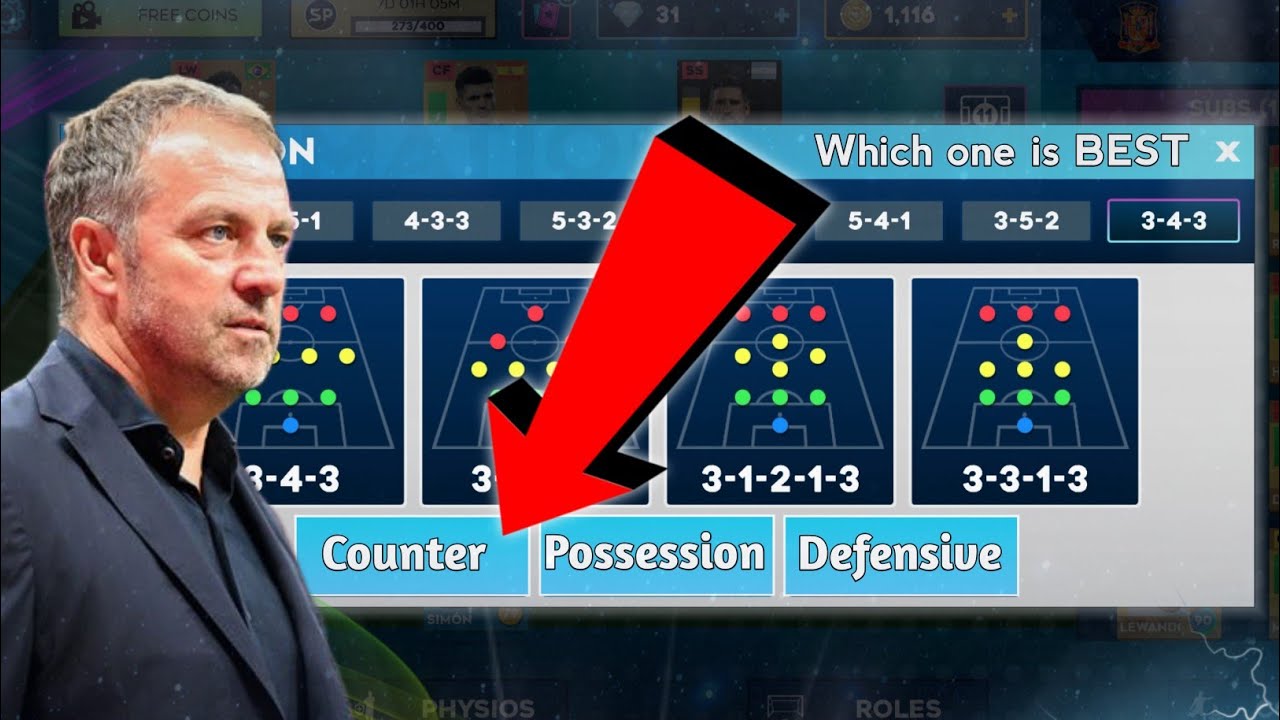 Top 5 Best Formation For DLS 24 Online Match | Dream League Soccer 2024 ...