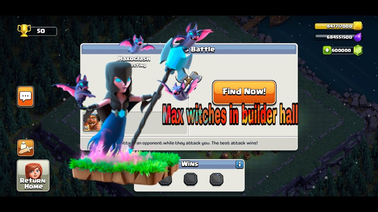 Clash of clans Max Night witches fighting 😱 | COC TH8 | COC gameplay ...