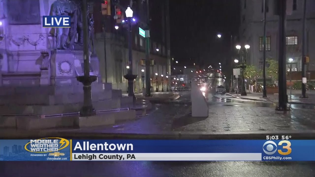Mobile Weather Watcher: Live From Allentown As Winter Weather Expected ...