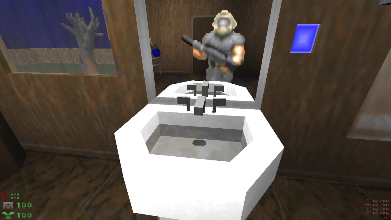 GZ Doom modding: The Bathroom of Doom! (Interactive Bathroom) - YouTube
