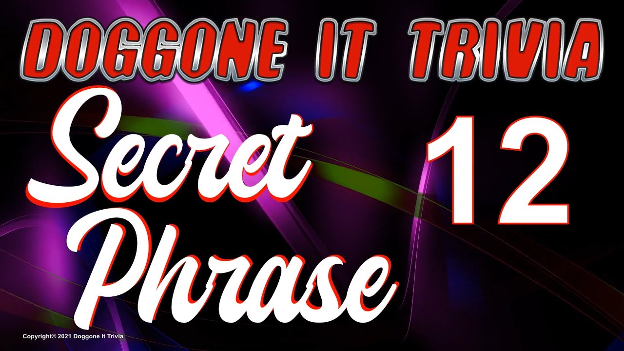 Secret Phrase (2021) - Game 12 - Decipher the secret phrase from clues ...