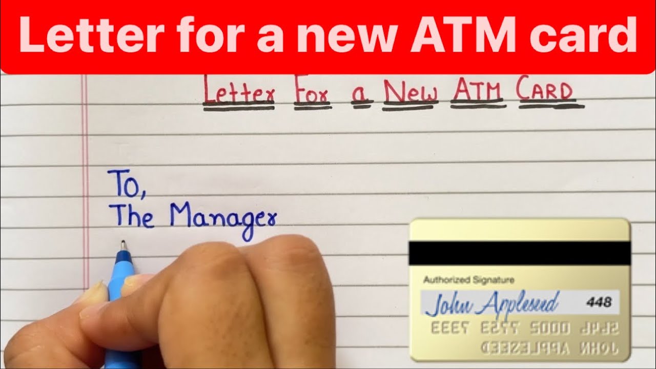 Letter for new ATM Card #trending #viral #english #viralvideo # ...