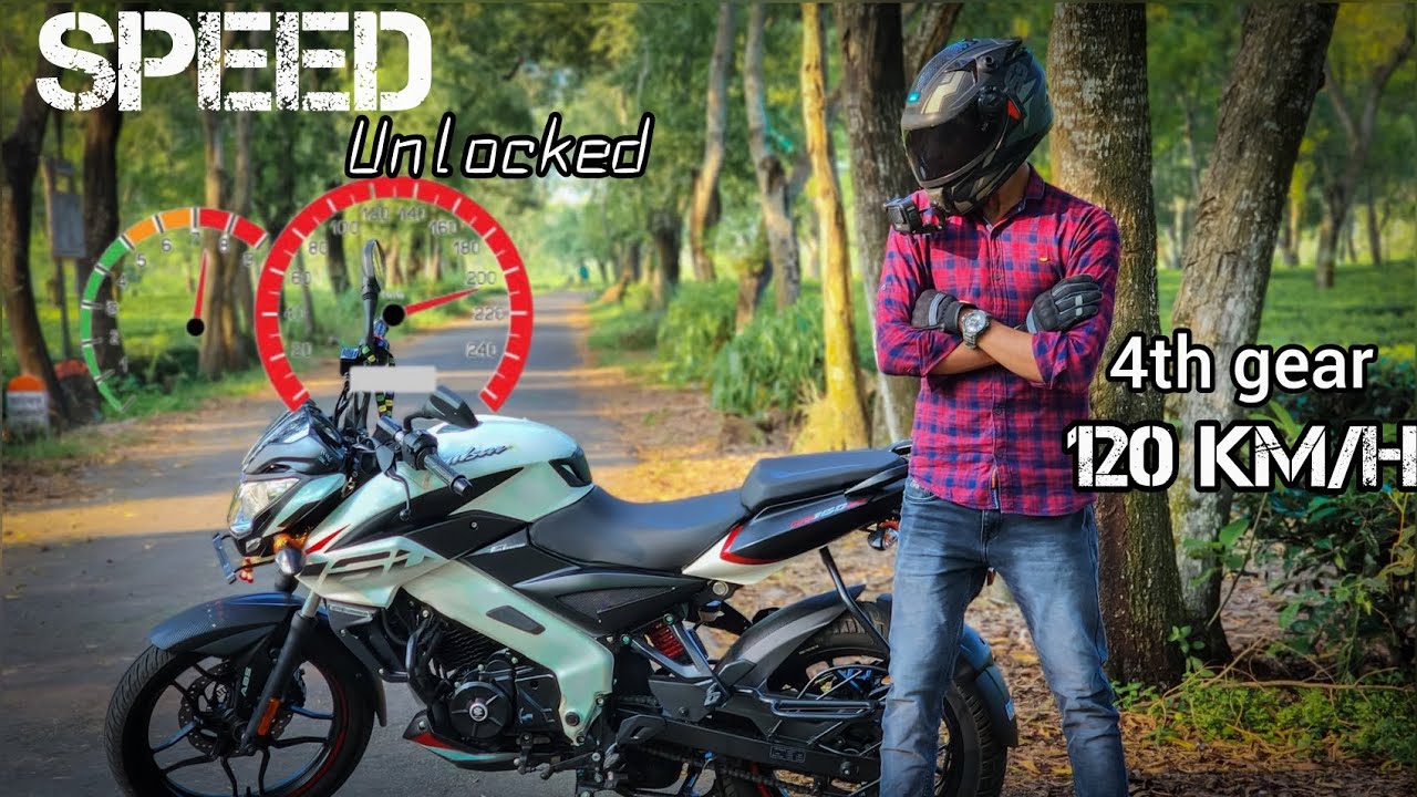 ns 160 top speed test || ns speed unlocked || 4th gear 120km/h ?? - YouTube