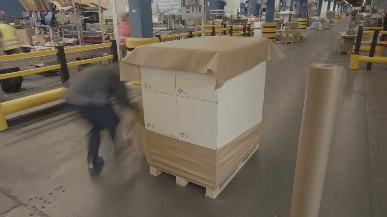 Papel cubre palets en rollo RAJA® - YouTube