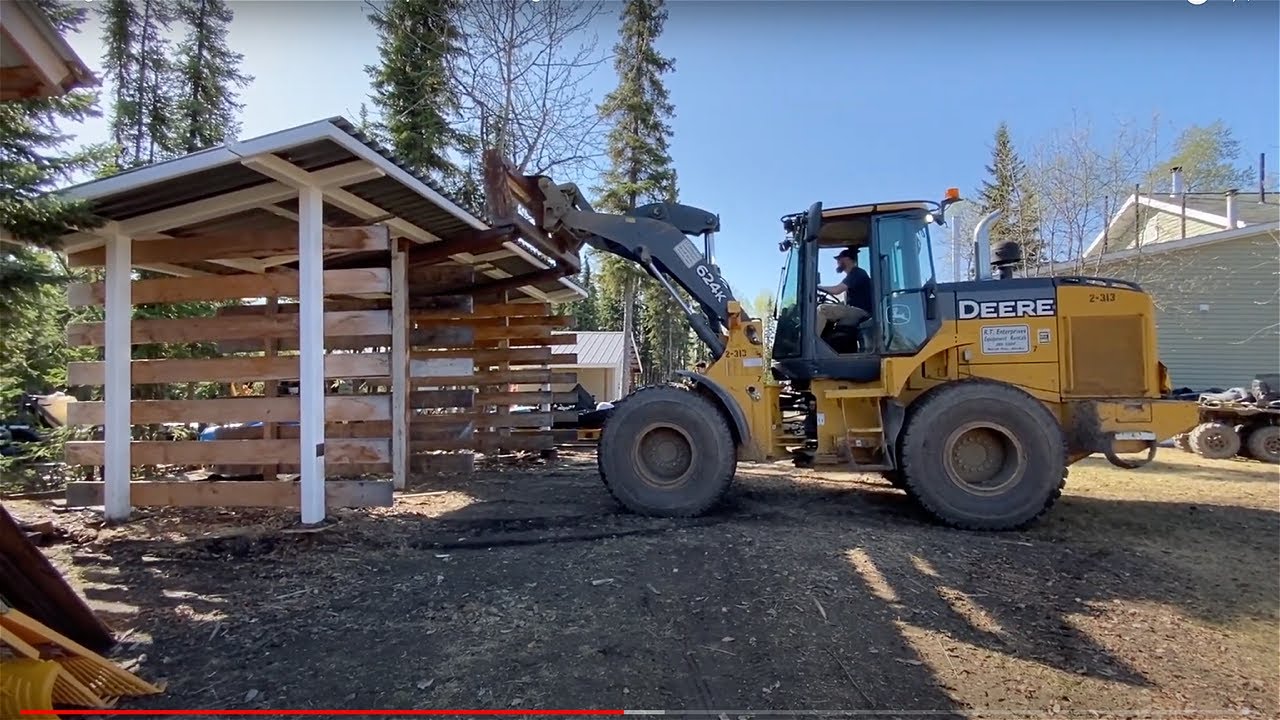 Building our Alaskan Dream Home/Shop Pt.3 Moving our Stuff to the new ...
