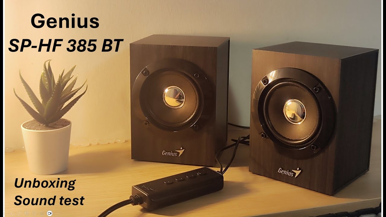 Genius SP-HF 385 BT Unboxing and sound test - YouTube