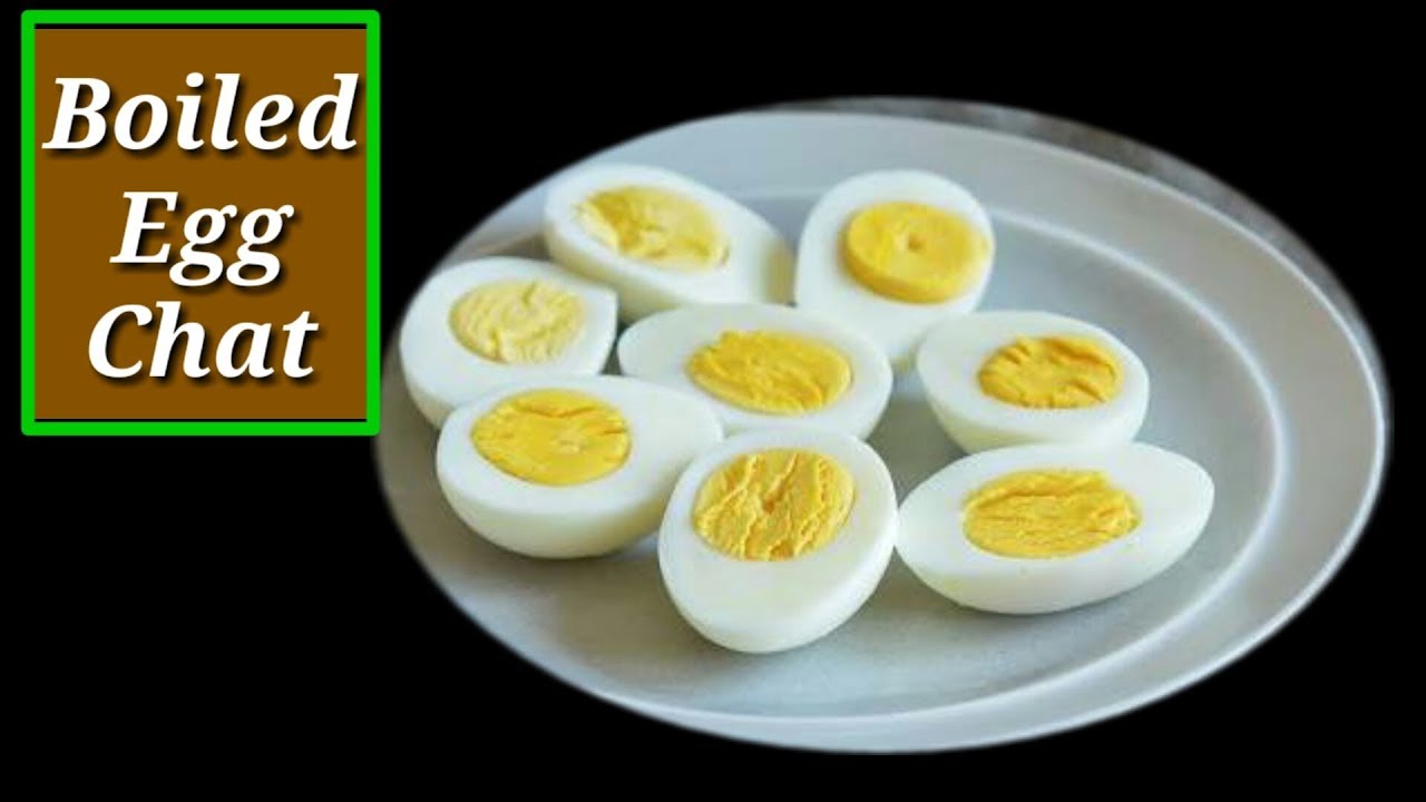 Simple egg chat recipe - How to make perfect boiled eggs - boiled egg masala chat recipe in ...