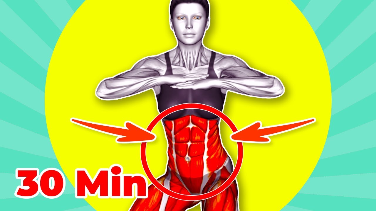 30-MIN Hourglass Abs Routine Sculpt a Tiny Waist - YouTube