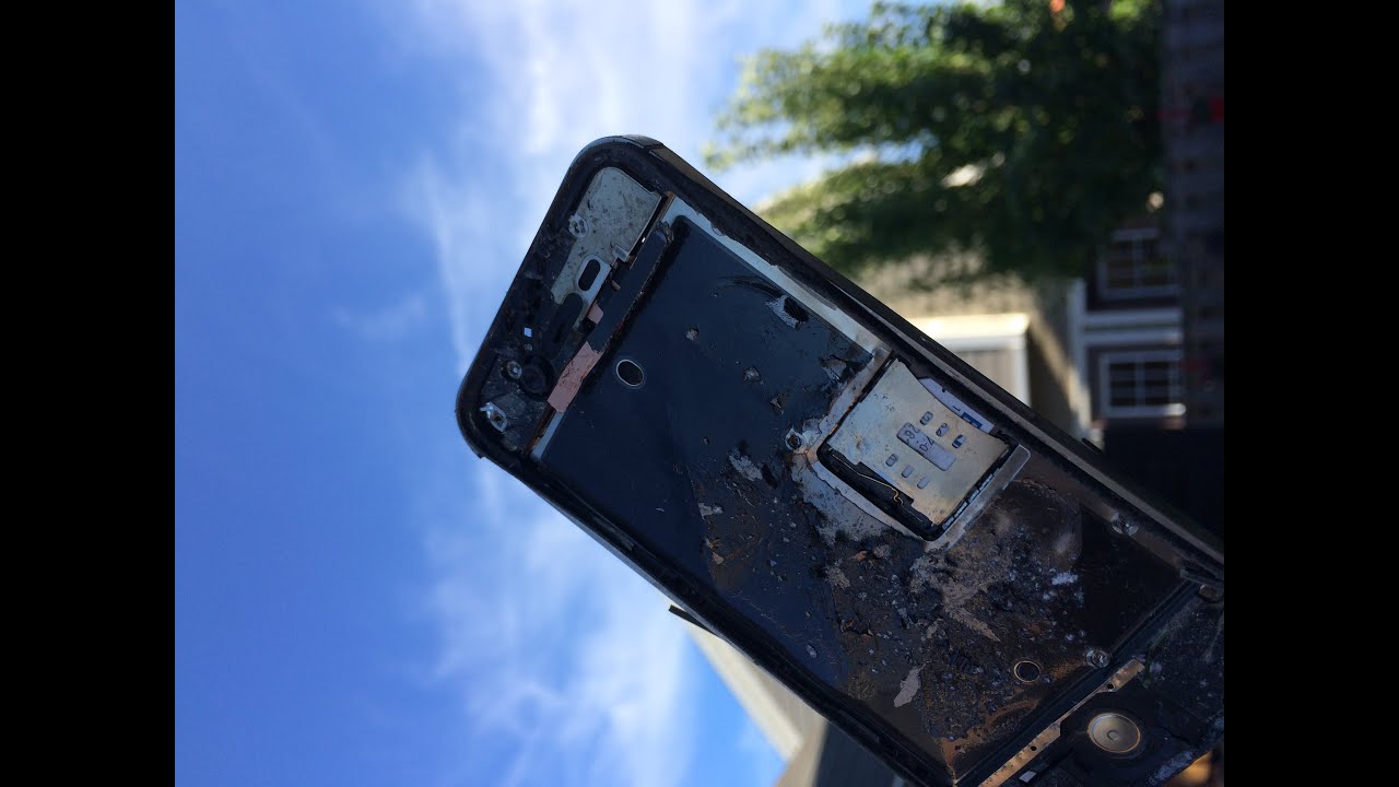 Destroying Iphone With Hammer (Drop Test) - YouTube