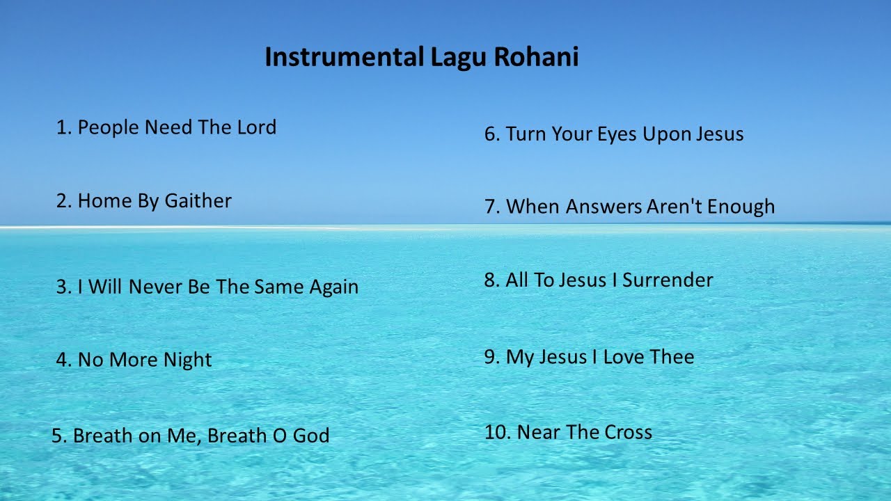 Instrumental Lagu Rohani #kumpulanlagurohanikristen#christiansongs ...