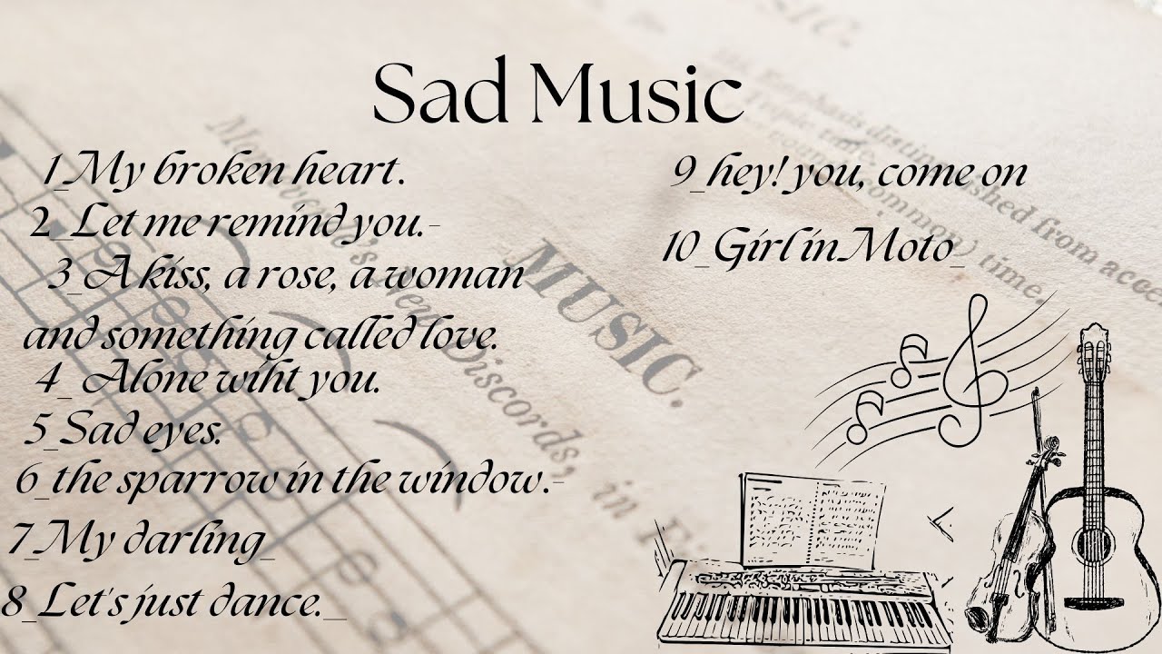 Sad Music ( lyrics video official) - YouTube
