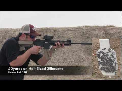 Smith and Wesson MP15-22 Rifle Review 22lr AR15 Trainer Silerncer Live Fire Vltor Troy