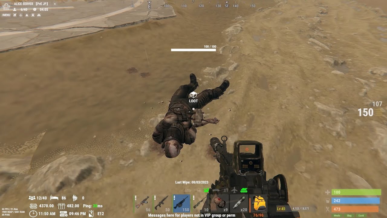 【Rust】BOSS：Frankenstein 戦（ミリタリーベース）【AliceServer】 - YouTube