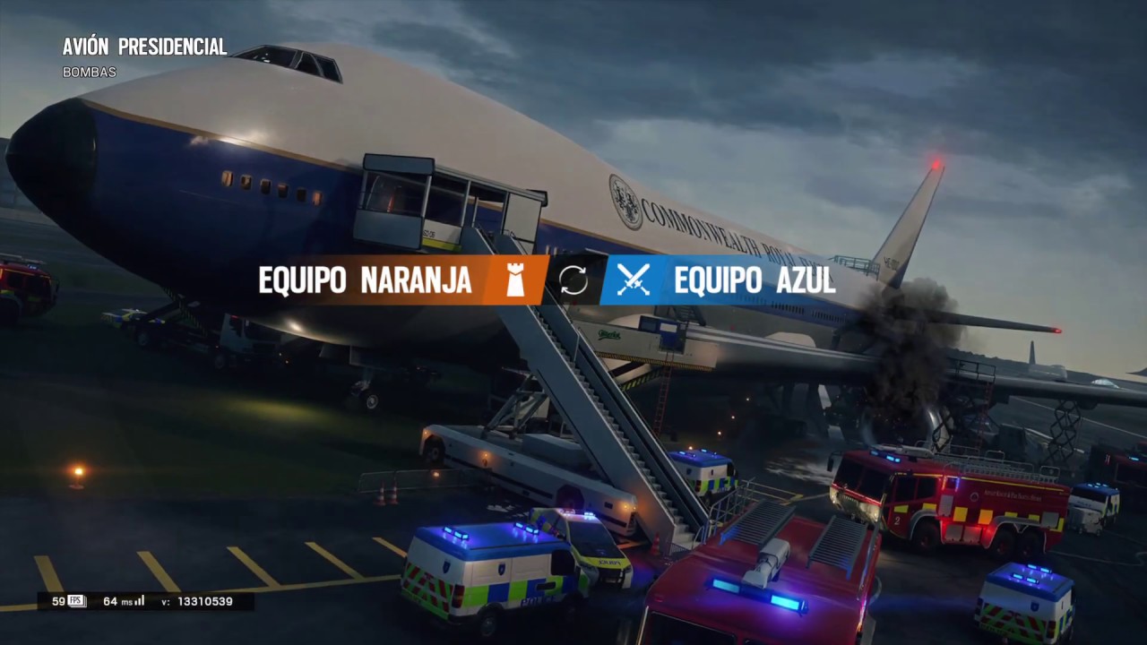 Una partida En el mapa de "Avion Precidencial" Tom Clancy's Rainbow Six ...