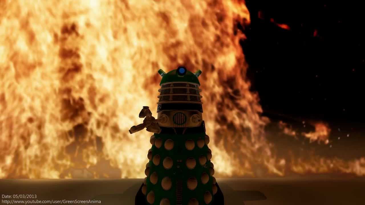 dalek fire ball cinema test 3D model animation s01r02 - YouTube