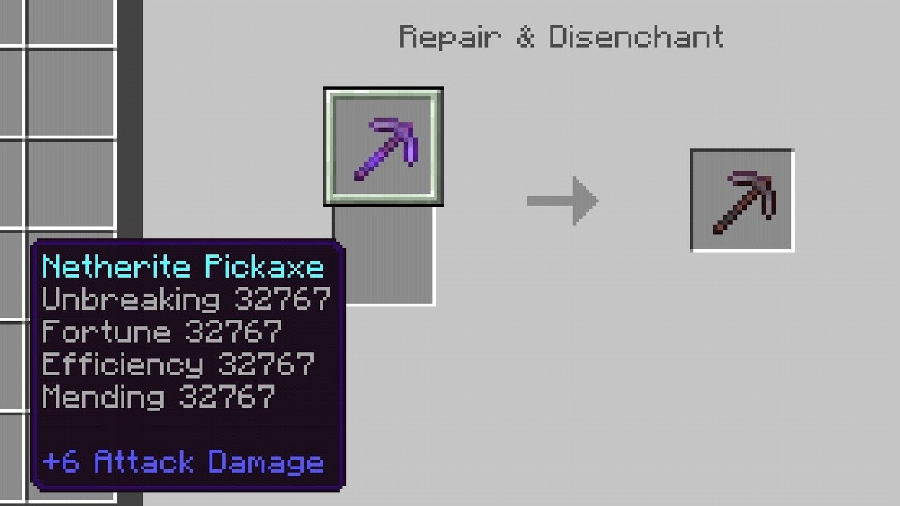 How much XP will I get by Disenchanting A max Enchanted Pickaxe ...