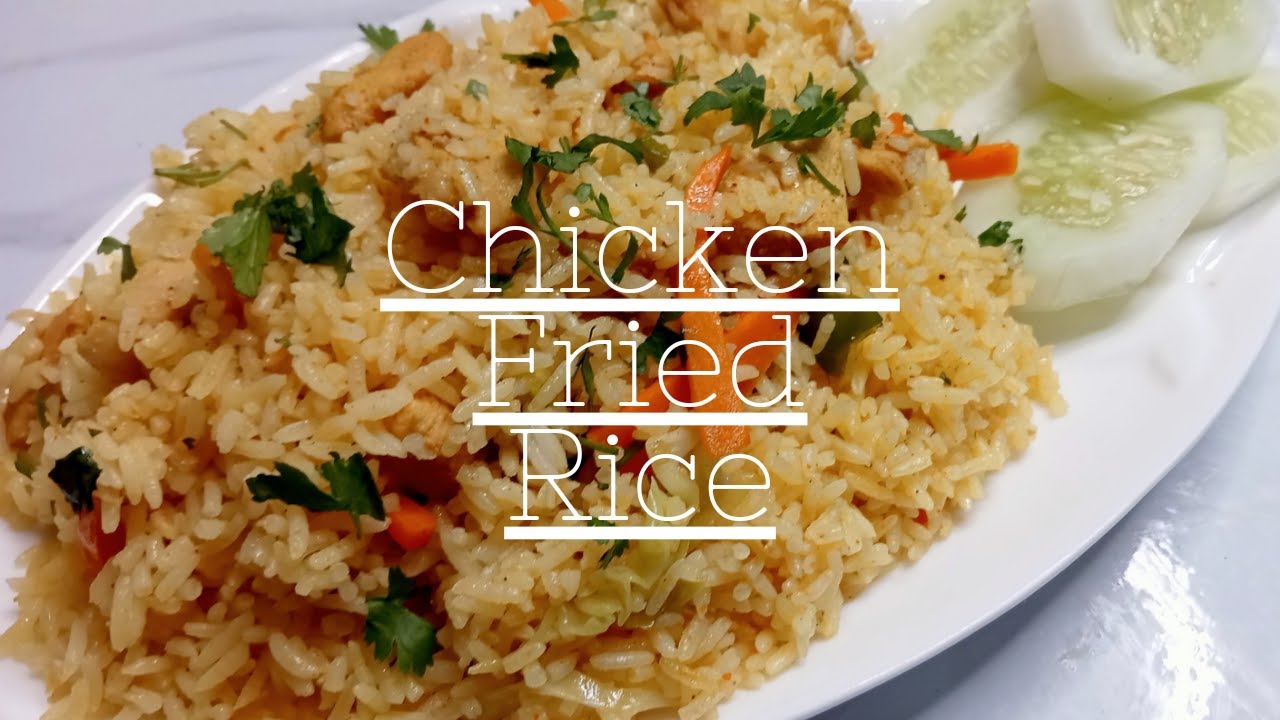 Restaurant Style Chicken Fried Rice Recipe/How to make Chicken Fried ...