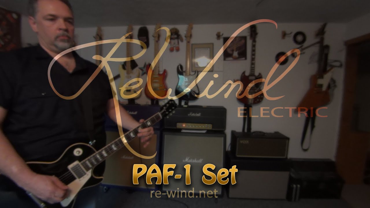 ReWind Electric PAF-1 A5 Set - Black LP - Ed Mismas Demo - YouTube
