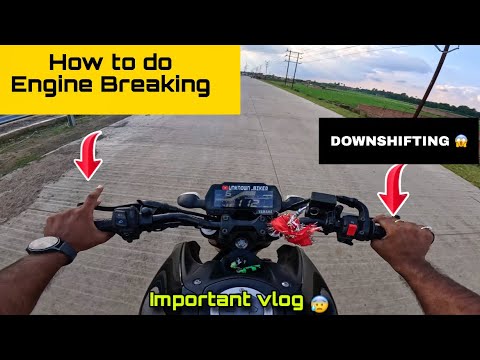 How to do Engine breaking + Downshifting | pro Level 😎 - YouTube