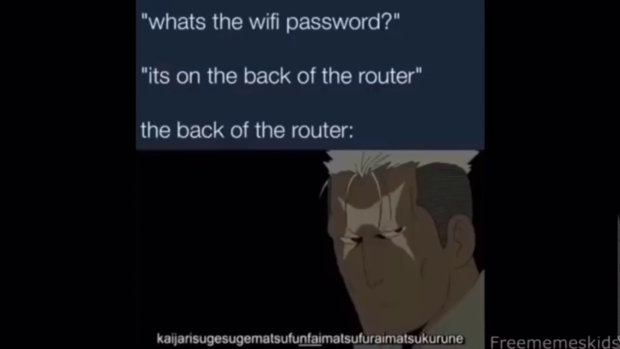 The back of the router meme - YouTube