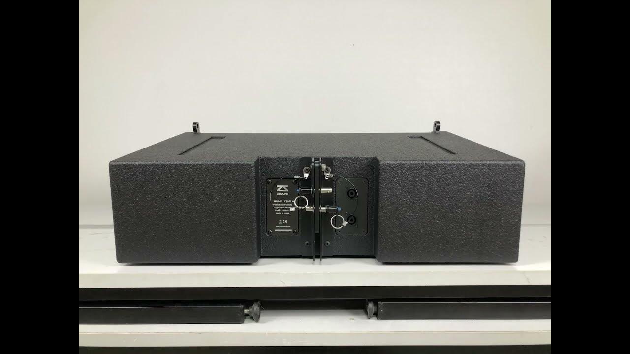 ZSOUND LA208 Dual 8inch line array speaker! - YouTube