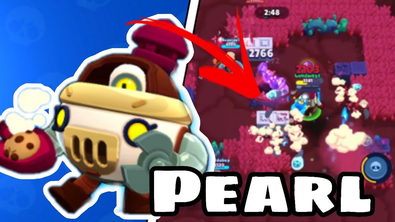 🍪el Brawler Que Lanza Galletitas 🍪 Pearl Brawl Stars Youtube