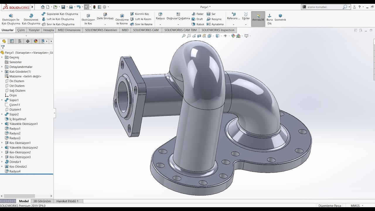 SOLİDWORKS UYGULAMA 27 SOLIDWORKS EXERCISES - YouTube