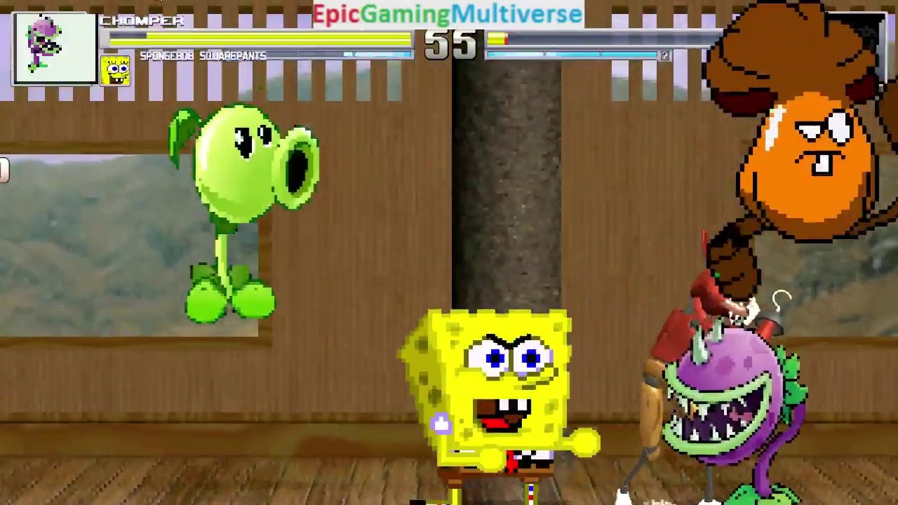 Plants VS Zombies Characters And SpongeBob SquarePants VS Foxy In A ...