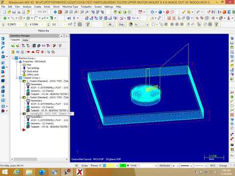 how to manually edit cutting or gcode in mastercam x5 - YouTube
