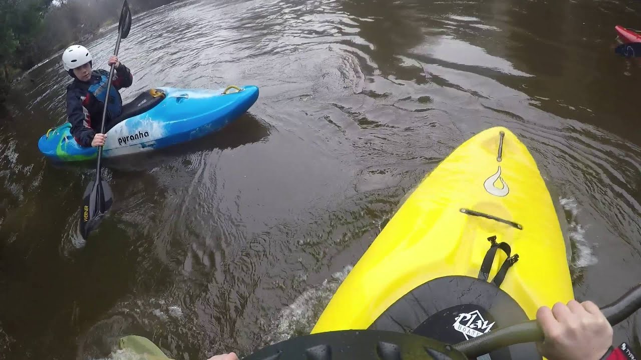 Llanerfyl to Broniarth Bridge, River Banwy - 31/01/2016 - YouTube