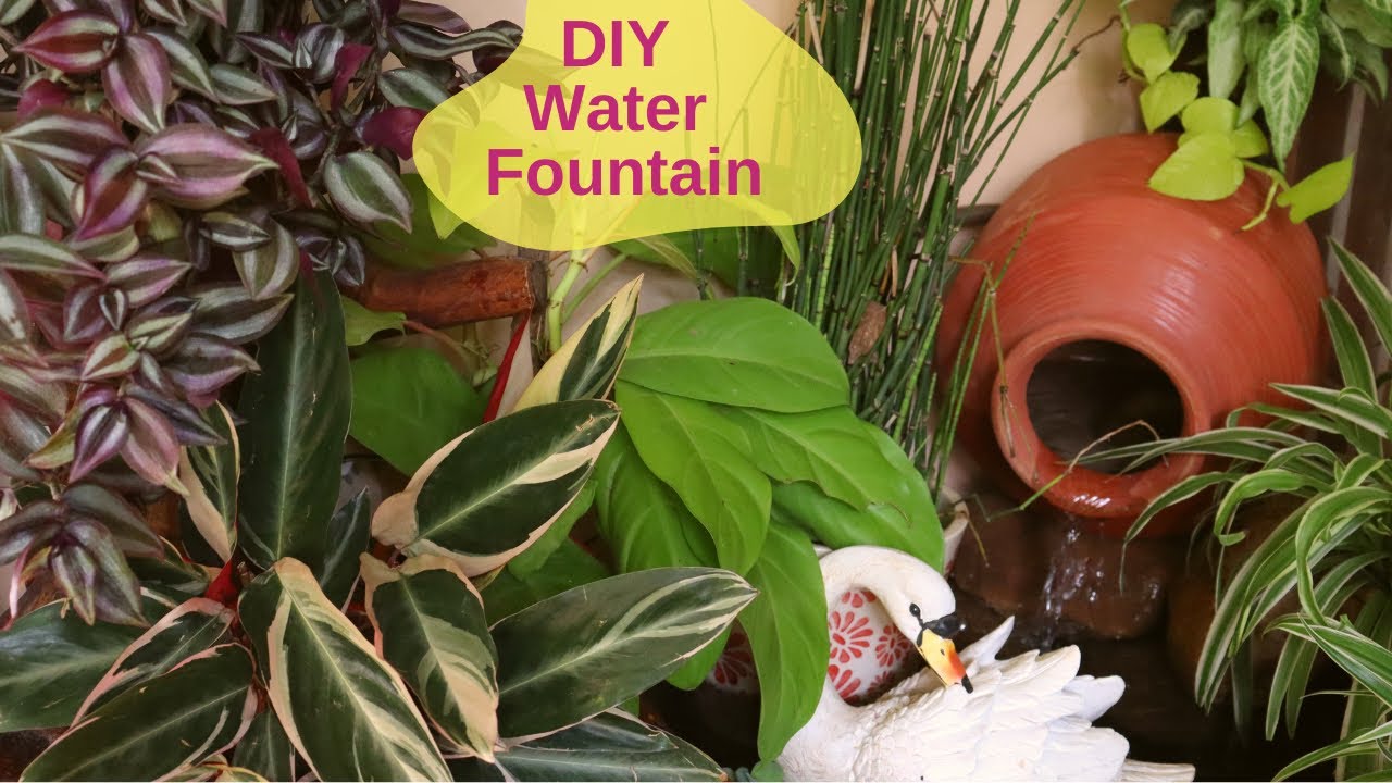 How to make Water Fountain at home||DIY Water fountain||Homemade ...