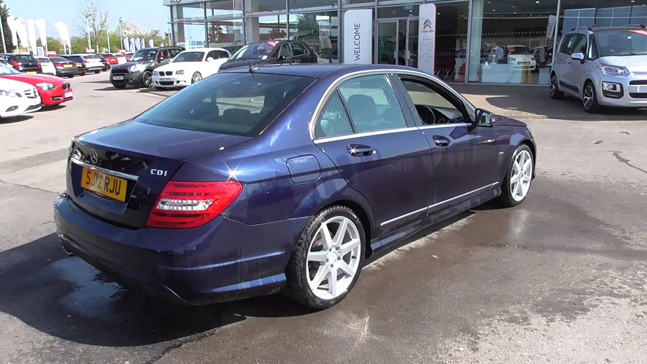 Mercedes-Benz C Class C220 CDI BlueEFFICIENCY Sport 4dr U16869 - YouTube
