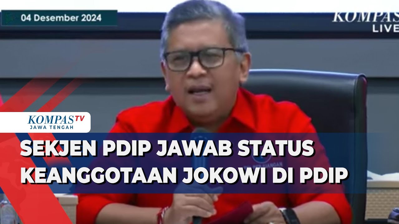 Sekjen PDIP Jawab Status Keanggotaan Jokowi di PDIP - YouTube