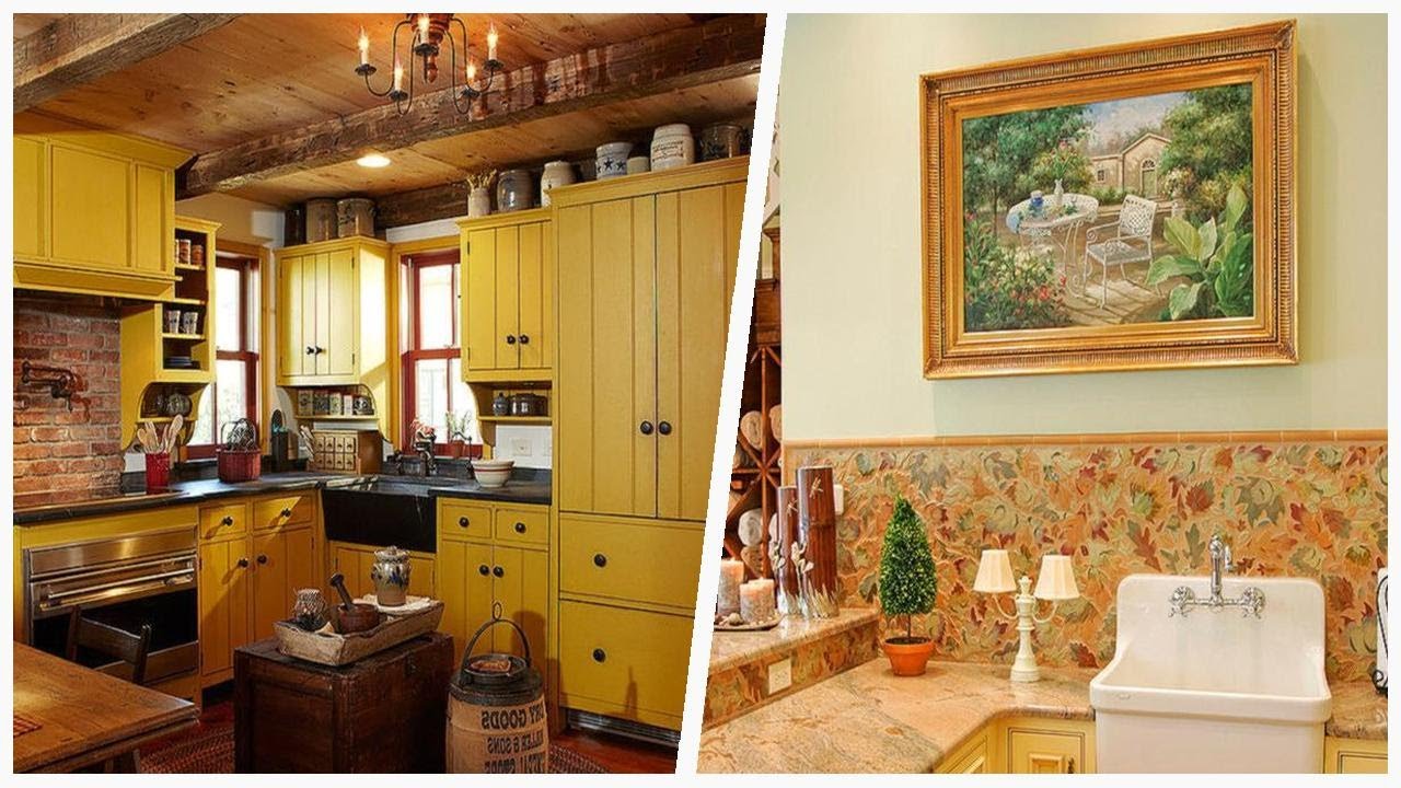 75 Farmhouse Yellow Kitchen Design Ideas You'll Love 😊 - YouTube