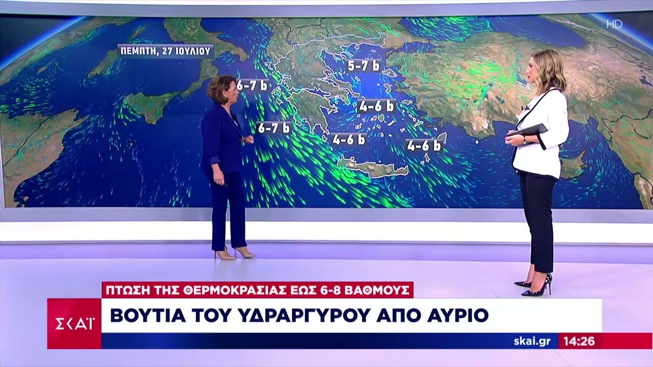 Κορυφώνεται σήμερα ο καύσωνας, κάνει «βουτιά» από το βράδυ ο υδράργυρος ...