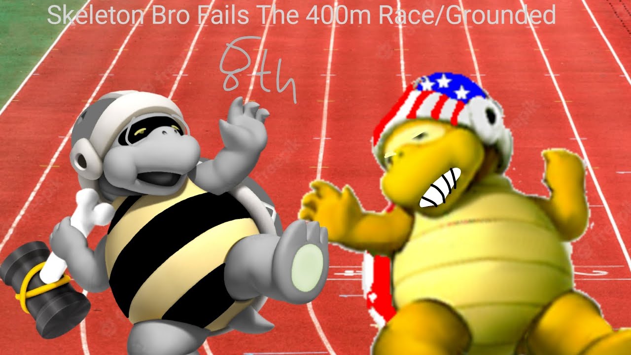Skeleton Bro Fails The 400m Race/Grounded - YouTube