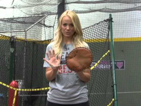 Softball Tips on Having a Flat Glove with Jen Schroeder - YouTube