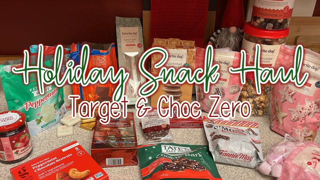HUGE Holiday Snack Haul | Target & Choc Zero | 🎄VLOGMAS DAY 8🎁 - YouTube