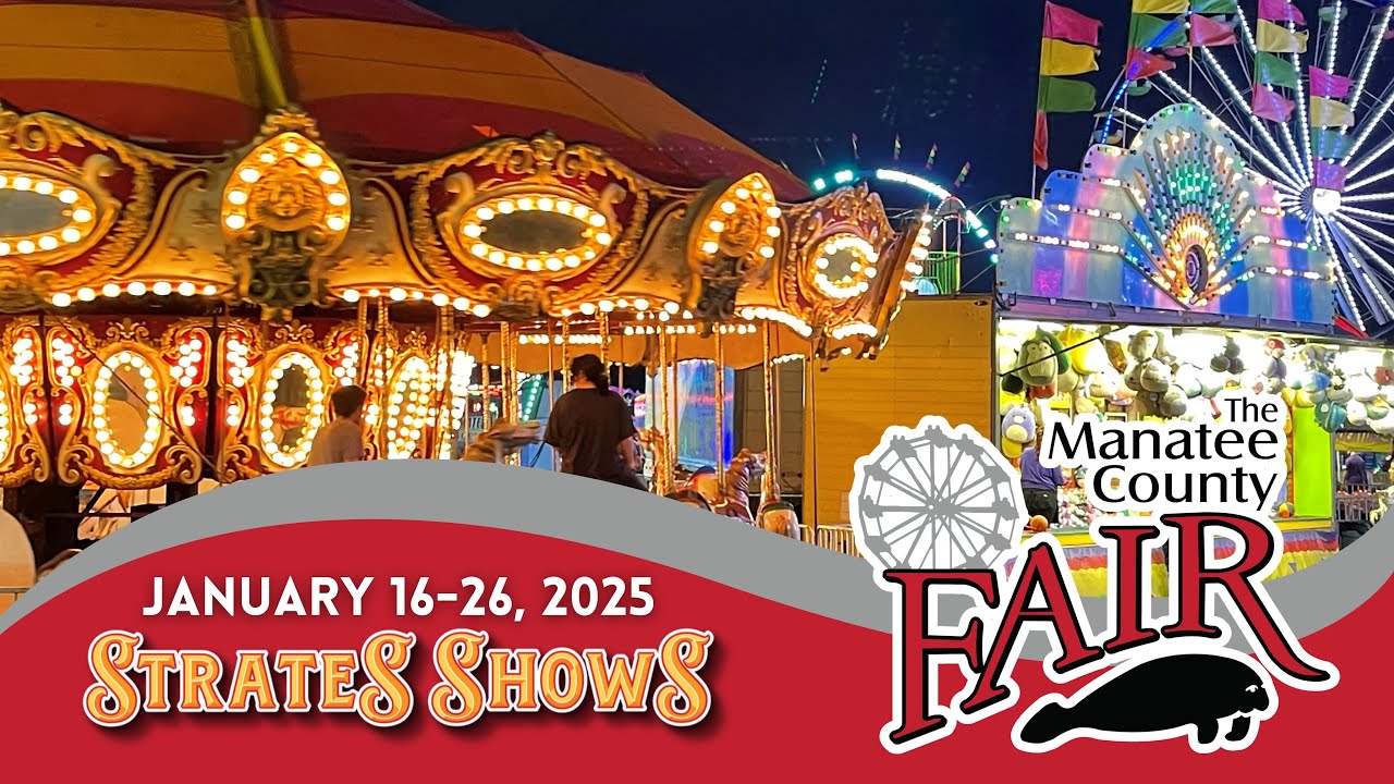 2025 Manatee County Fair, Palmetto, Florida, January 16-26, 2025 - YouTube
