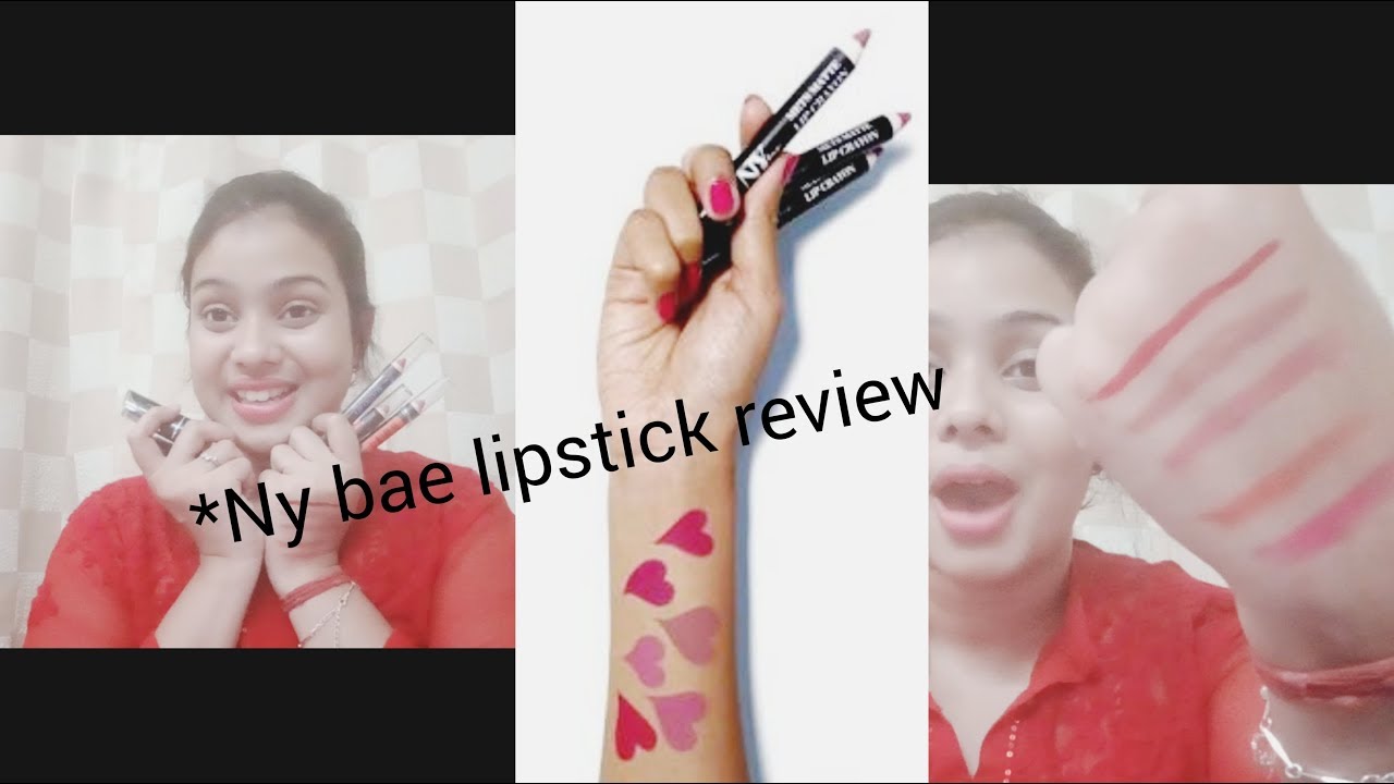 **Swatches of Ny bae lipstick and review in hindi**|| Worthy or waste ...