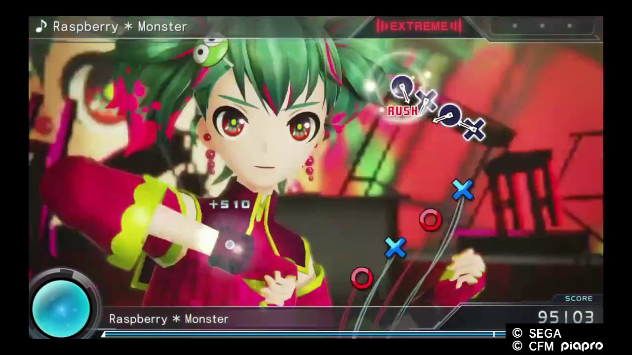 Project Diva X - Raspberry＊Monster - Extreme Perfect - YouTube